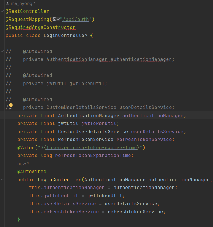 @RequiredArgsConstructor