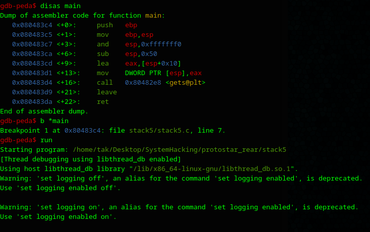 taktaks :: Protostack - stack 5 를 stack6 방법으로 해결하기