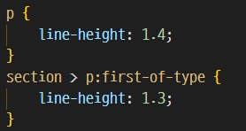 CSS letter-spacing, line-height, font속성 적용 및 예시