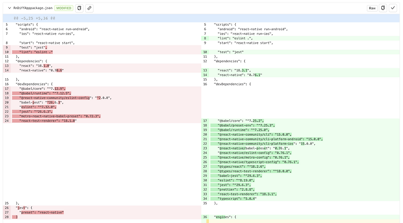[React Native] React Native 버전 업그레이드 — Glow