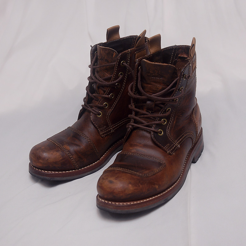 클락스x노튼 콜라보 한정판 바이커 워커 부츠 (UK7 / 260-265)