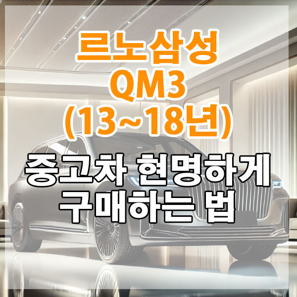 르노삼성 QM3(13~18년) 중고차 현명하게 구매하는 법