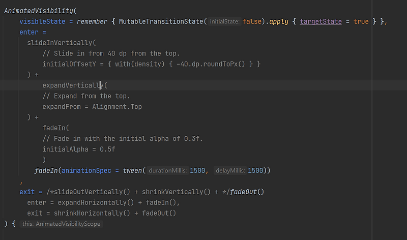 Compose - Animation trial - AnimatedVisibility - Computer Hippocampus
