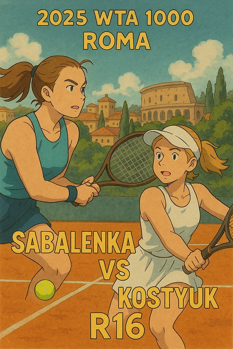 2025 WTA1000 로마 R16 아리나 사발렌카 vs 마르타 코스튜크