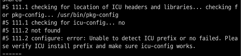 docker-php-ext-install intl 모듈 설치 에러 해결방법