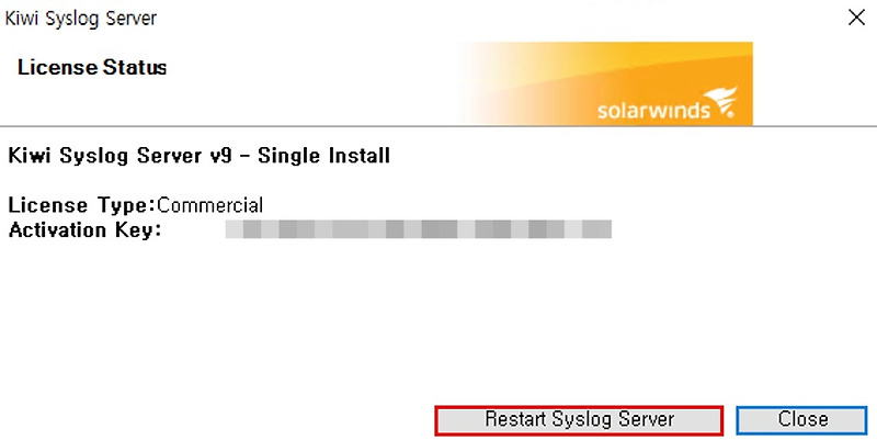 Kiwi Syslog Server 라이선스 등록 방법 :: Benjamin's Note