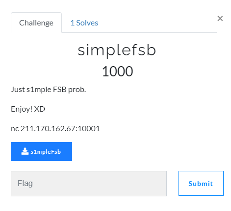 Format String Bug - simplefsb (Y.CTF)