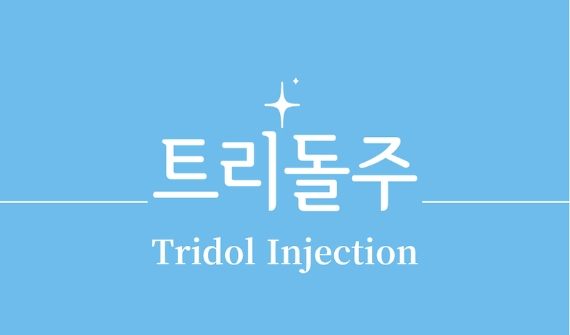 '트리돌주(Tridol Injection)'효능,효과,사용 방법,부작용,주의사항