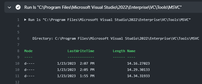 [Github Actions] windows-latest msvc version