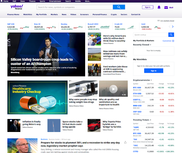 미국 주식 투자를 위한 가이드 (1) - 야후 파이낸스(Yahoo Finance) — 플레이키즈