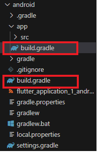 flutter build.gradle