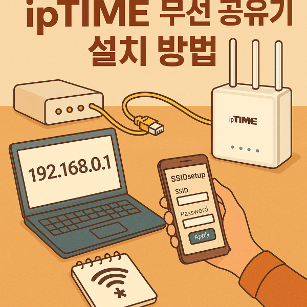 ipTIME 무선 와이파이 공유기 설치 방법: 신규 설치와 이전 설치 가이드