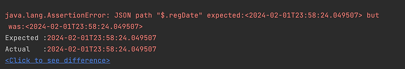 LocalDateTime 또는 Enum 타입 jsonPath value 검증 주의사항