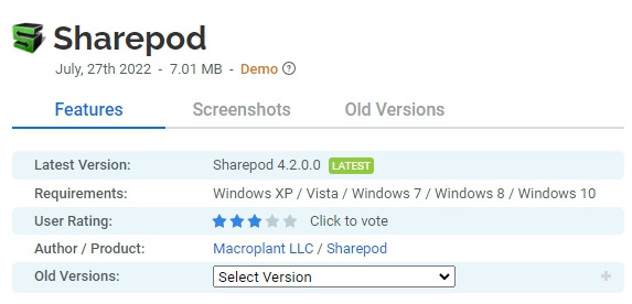 Sharepod 무료 다운로드