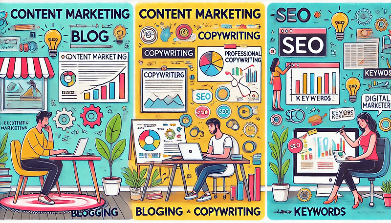 글쓰기 부업 콘텐츠 마케팅 기반 : 블로그, 카피라이팅, SEO 전략