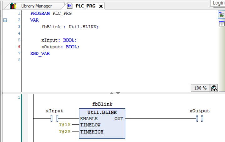 Codesys 유용한 펑션블록 - Blink