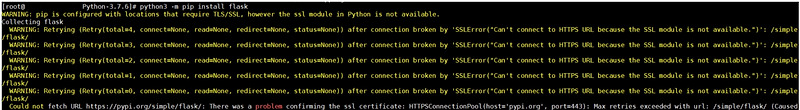 pip is configured with locations that require TLS/SSL 문제 해결