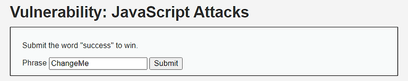 DVWA JavaScript(low) 롸업