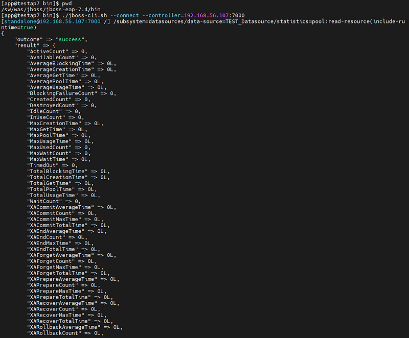 11. DataSource 모니터링(cli)