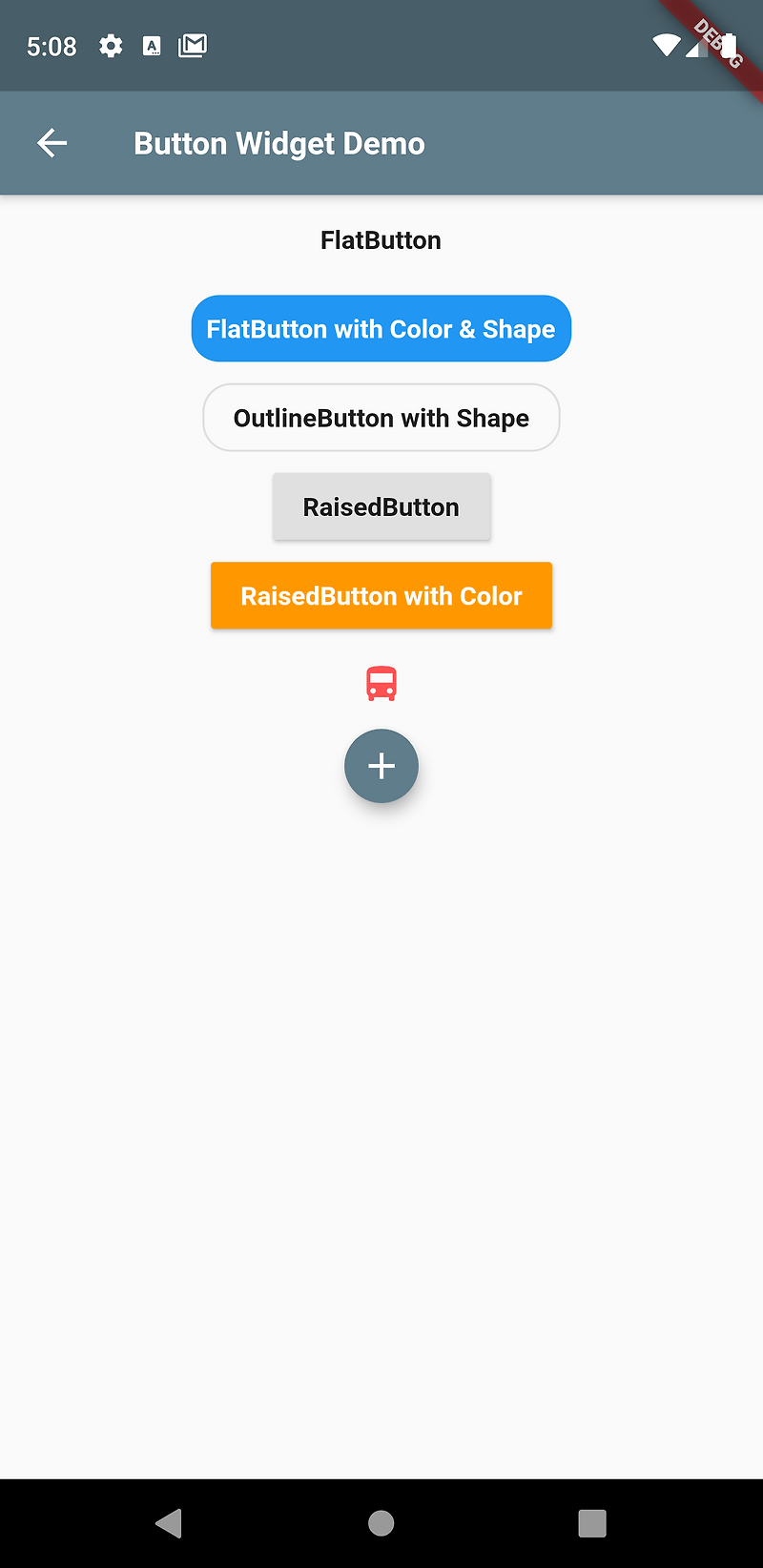 Flutter Example - Buttons | FlatButton / OutlineButton / RaisedButton / IconButton ...