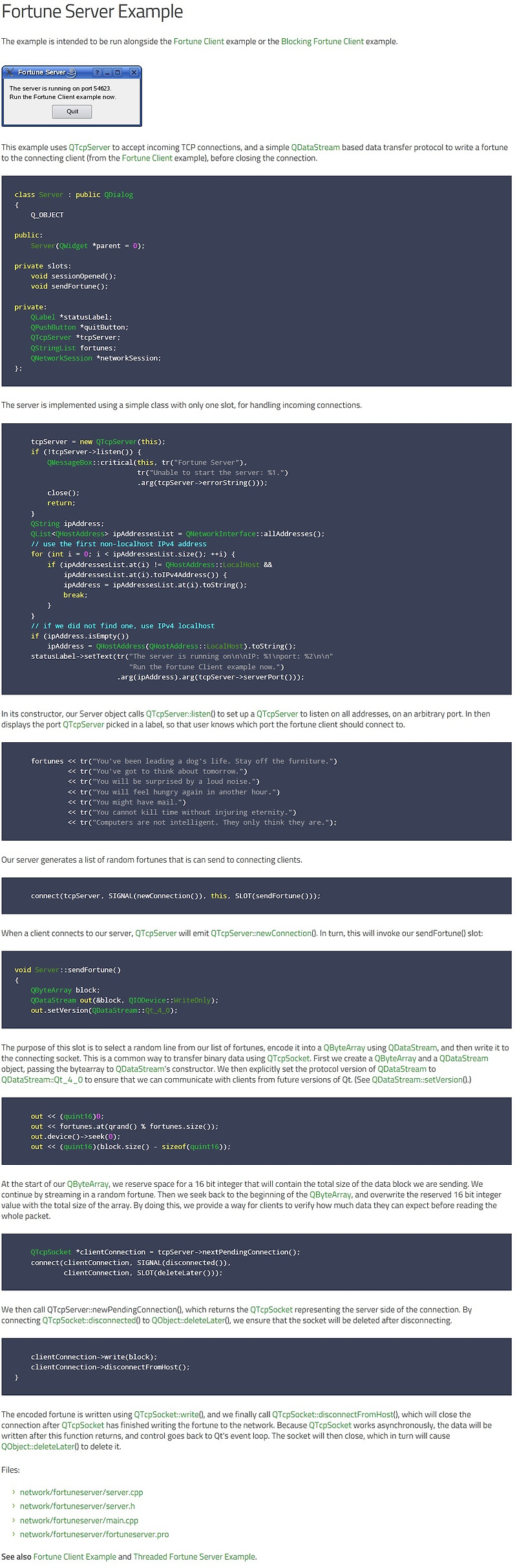 #9 [QT4] Network programming - Server