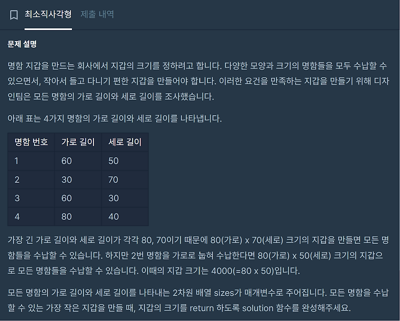 LIMHEEJIN | [Kotlin] 최소직사각형 (프로그래머스 알고리즘) : maxOf()