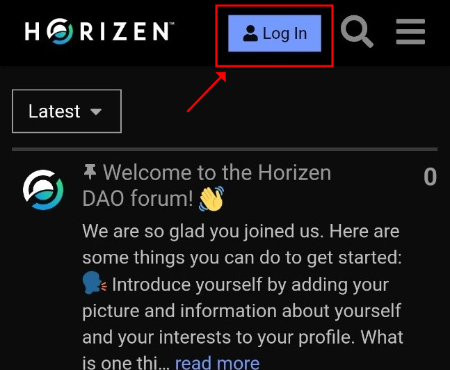 Horizen DAO Discourse 튜토리얼