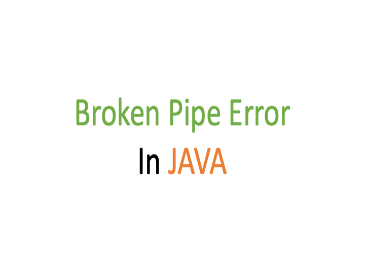 Broken Pipe Error의 의미와 대처법