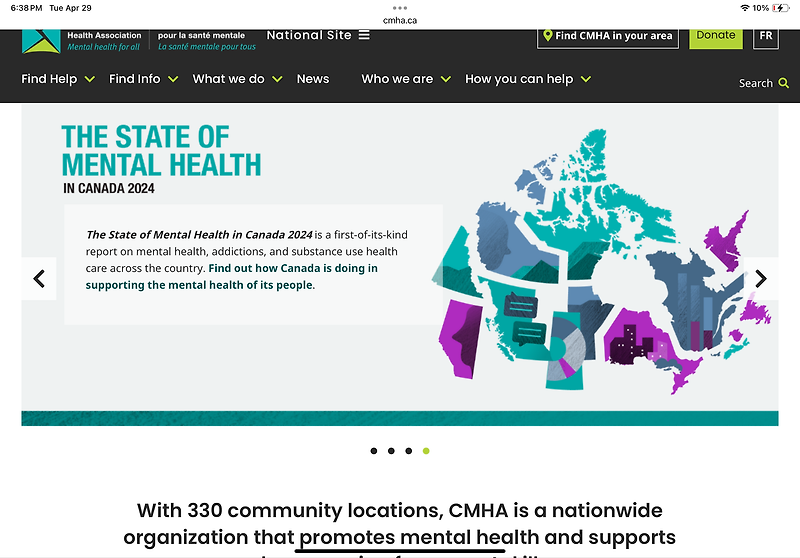 55+ 시니어를 위한 정신 건강 정보편 - CMHA 프로그램으로 행복한 제 2의 인생 시작하기