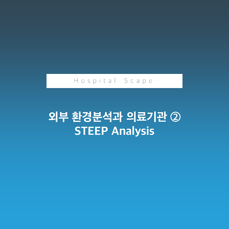 외부 환경분석 STEEP Analysis 이해하기