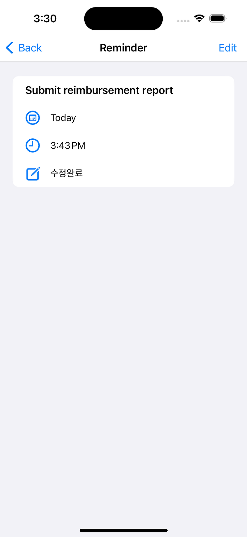[iOS App Dev Tutorials] Reminder(36) — 관슨의 개발일지