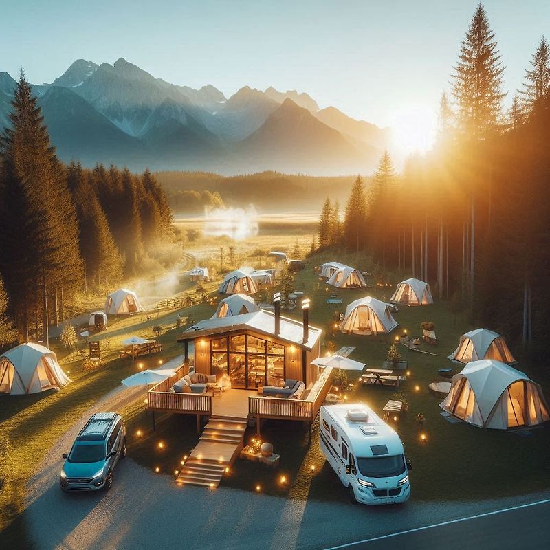 가족과 함께하는 즐거운 캠핑, 영월 두산분교캠핑장