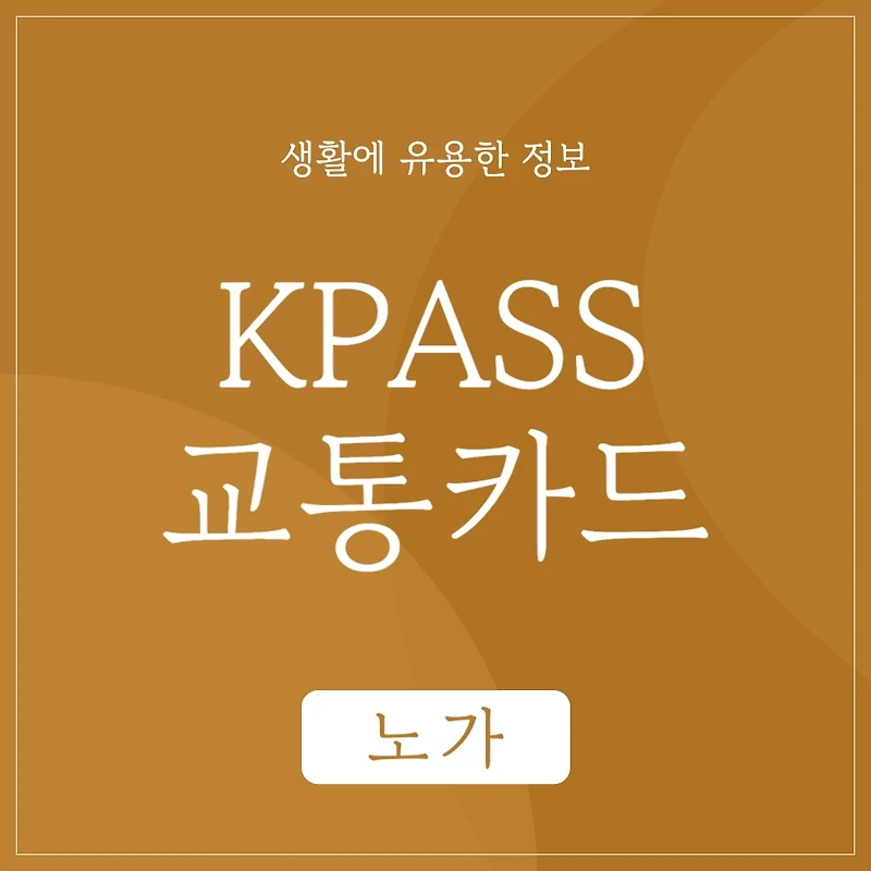 KPASS 교통카드 혜택, 2024년 청년 케이패스 알뜰교통카드 전환