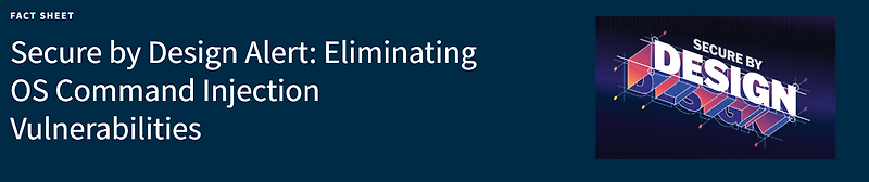 소프트웨어를 안전하게 설계하라: OS 명령어 인젝션 취약점 제거를 위한 CISA 권고 분석