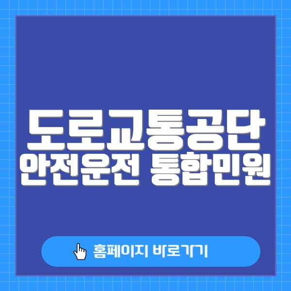 도로교통공단 안전운전 통합민원 홈페이지 (https://www.safedriving.or.kr)