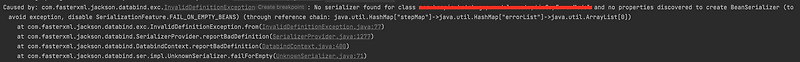 No Serializer Found For Class