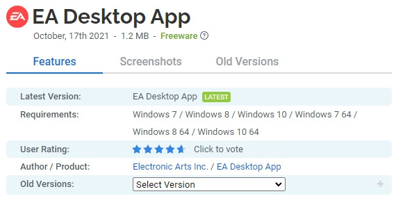 EA Desktop App 무료 다운로드