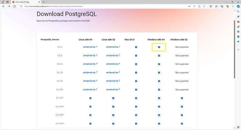 PostgreSQL 윈도우 windows에 설치 — DevNight