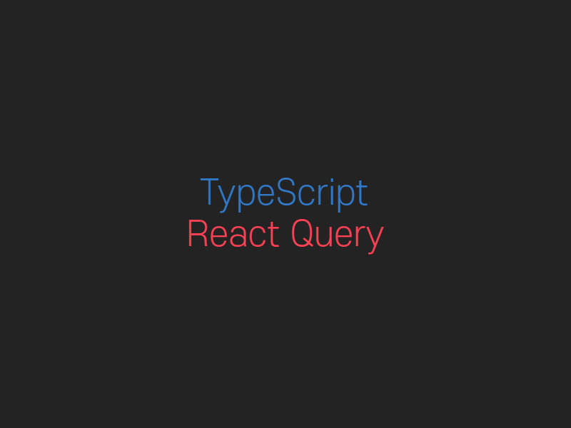 [React Query] TypeScript로 getQueryState 사용하기