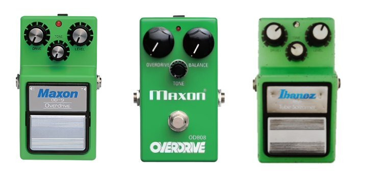 MAXON OD808 & OD-9 vs IBANEZ TS9 튜브 스크리머(Tube Screamer) 맞대결
