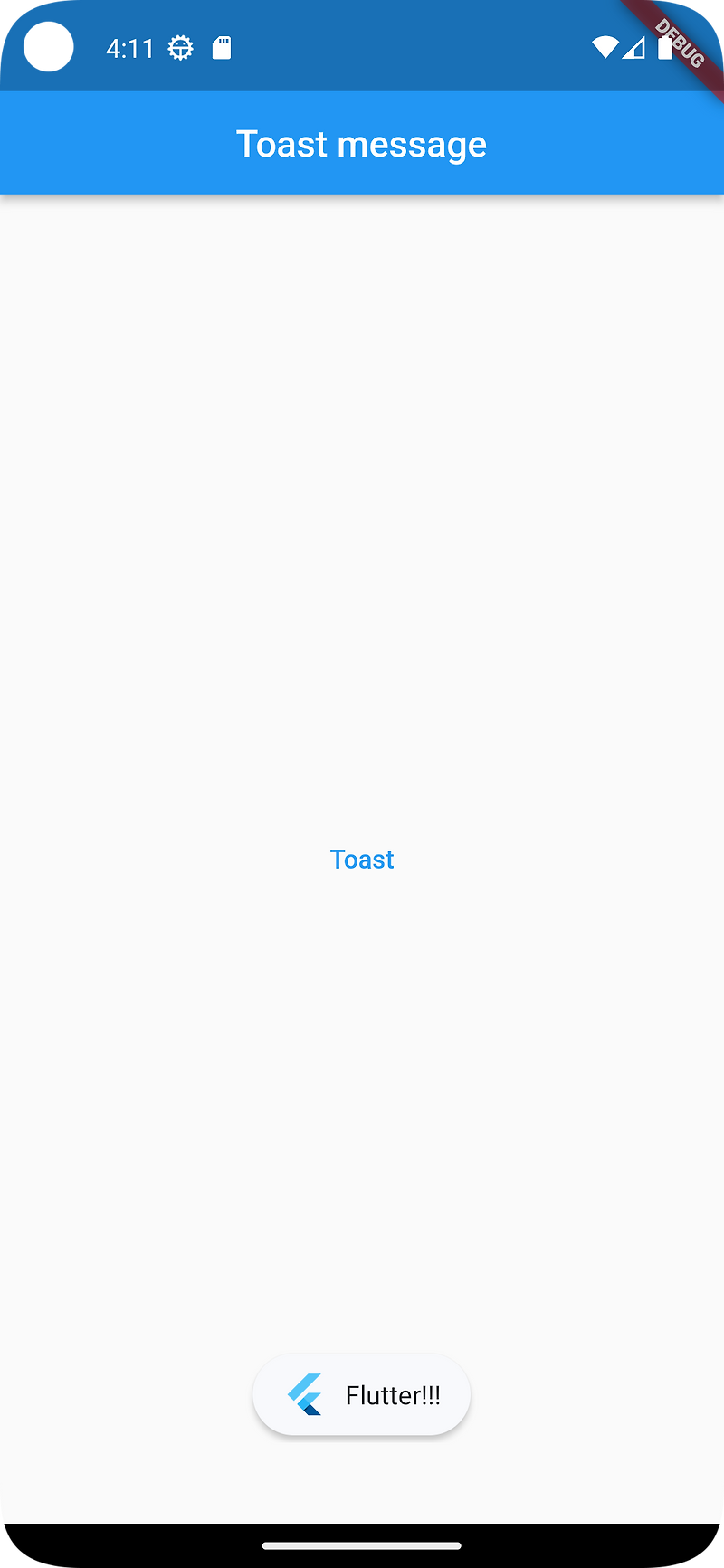 [2023.11.23] 플러터(flutter) 순한 맛 강좌 19-2 | Toast Message