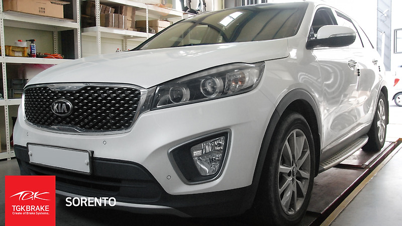 [기아 올뉴쏘렌토] 디카온 6P 브레이크패드 교환 / 순정 튜닝 - 경남브레이크튜닝전문샵 :: TGK 브레이크