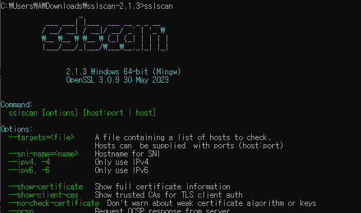SSL Scan (CLI) :: 0page