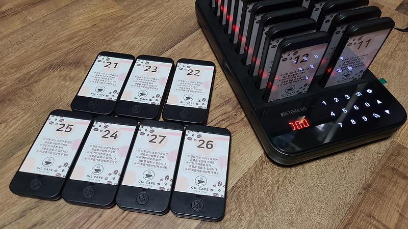 Retekess TD173 무선 호출기 사용방법