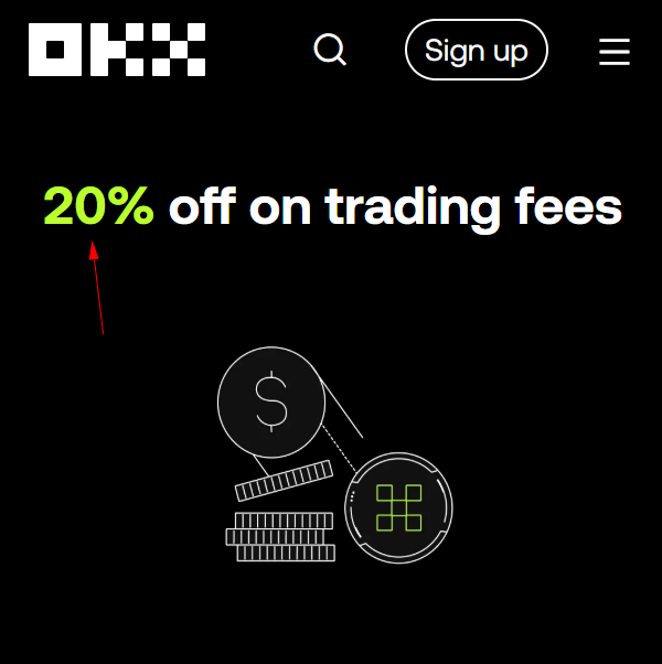 OKX 수수료 20% 할인 가입 방법