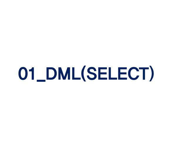 01_DML(SELECT)