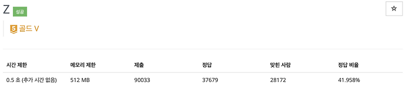 [ 백준 - 1074 ] Z