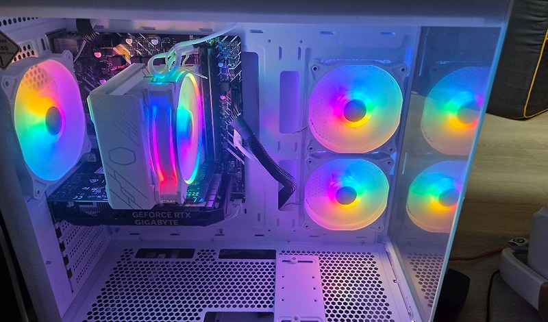 가성비 조립PC 케이스 앱코 (ABKO) U30 마린 화이트 후기