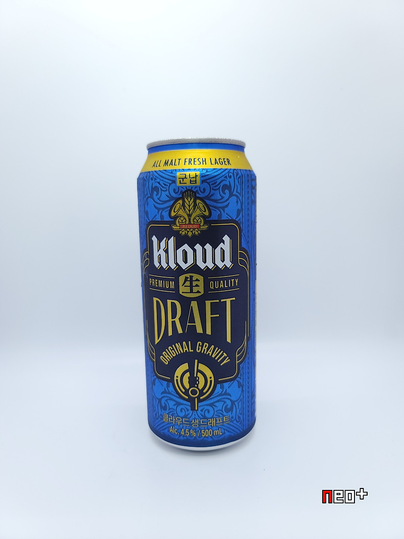 [주류 495][캔-500ml] 군납 클라우드 생 드래프트(KLOUD 生 DRAFT)