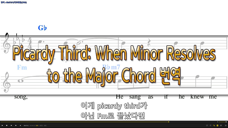 Picardy Third: When Minor Resolves to the Major Chord 번역